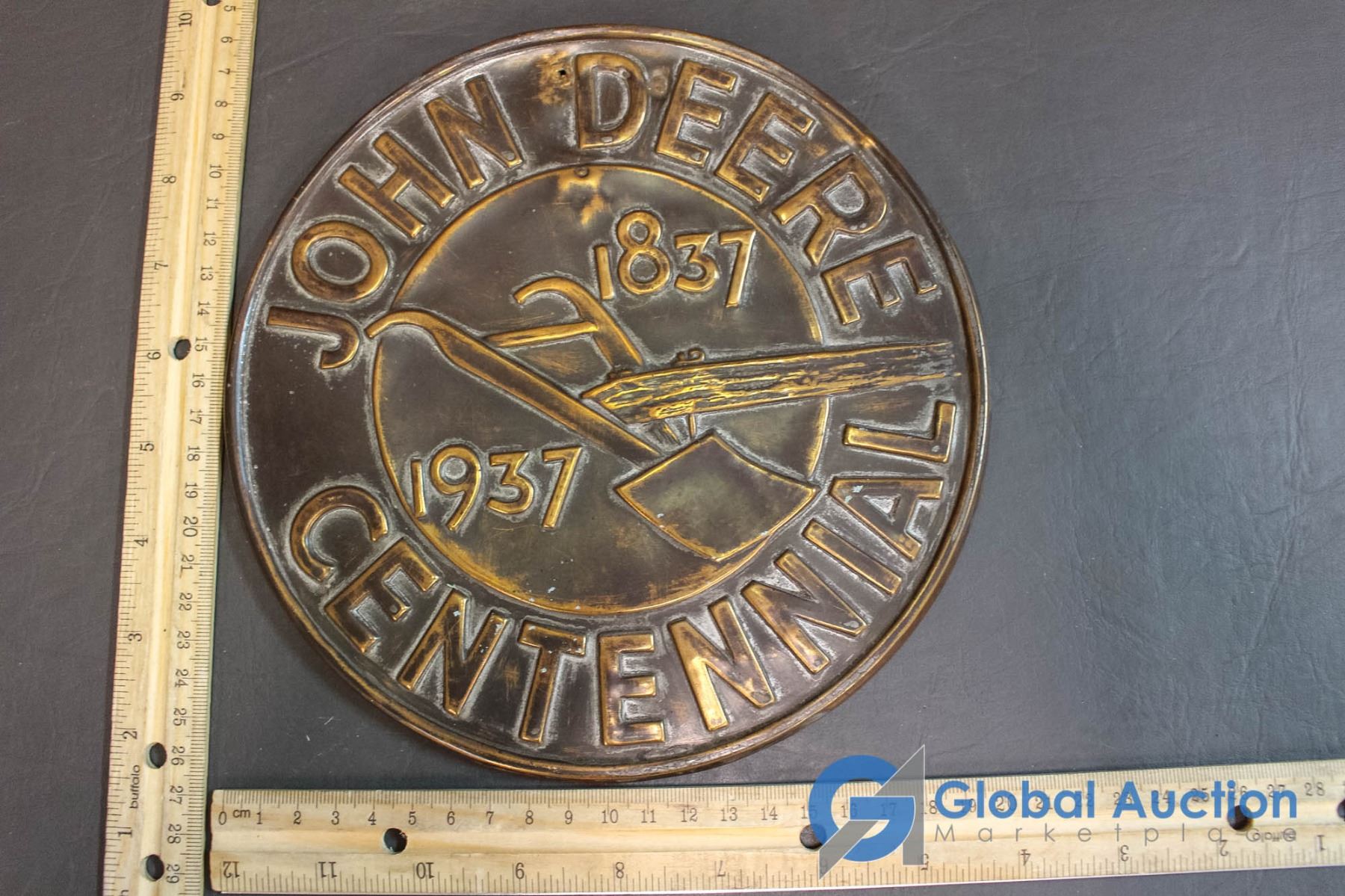 Copper John Deere 1937 Centennial Plaque