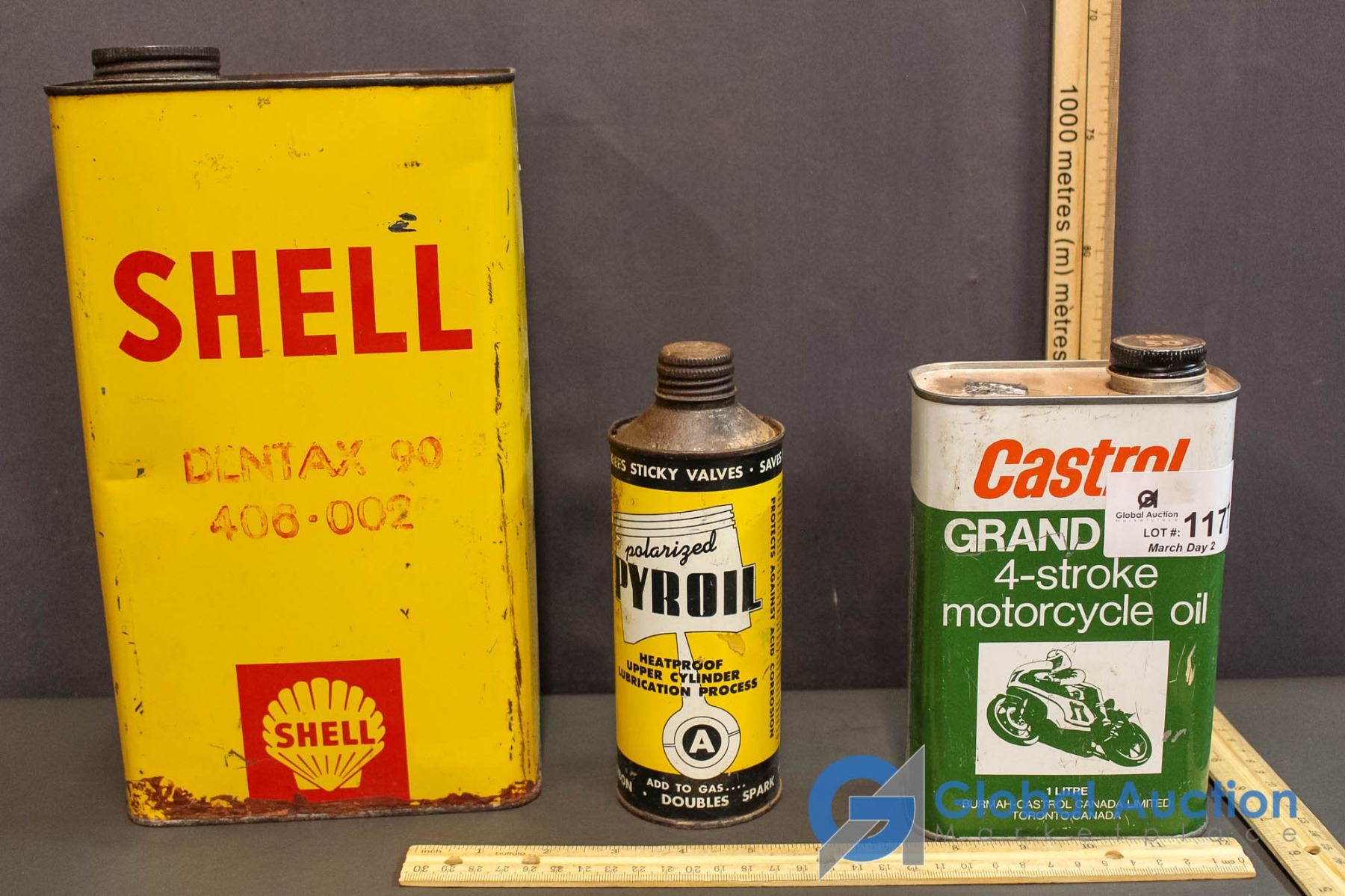 Shell Dentax 90 (w/contents) Pyroil & Castrol 4-Stroke (w/Contents)