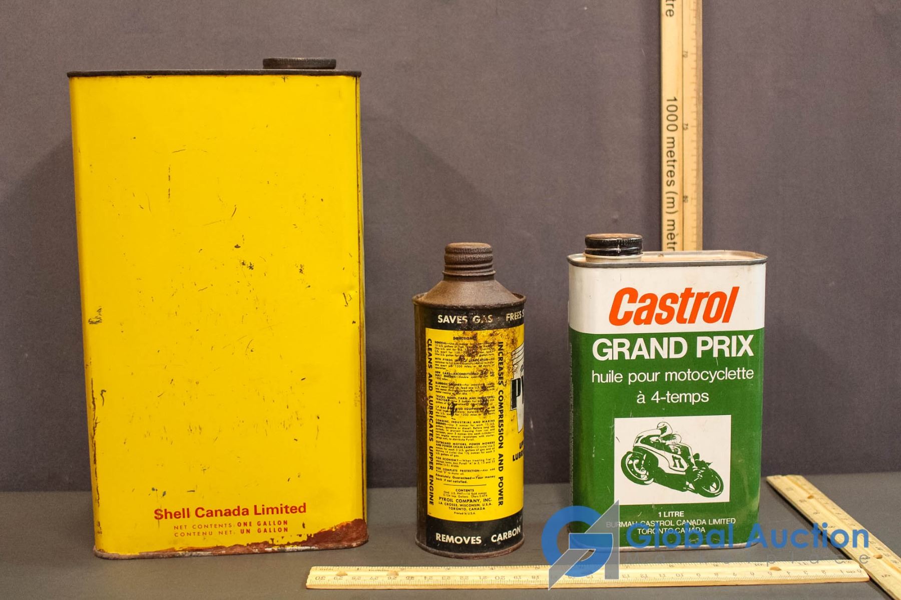 Shell Dentax 90 (w/contents) Pyroil & Castrol 4-Stroke (w/Contents)