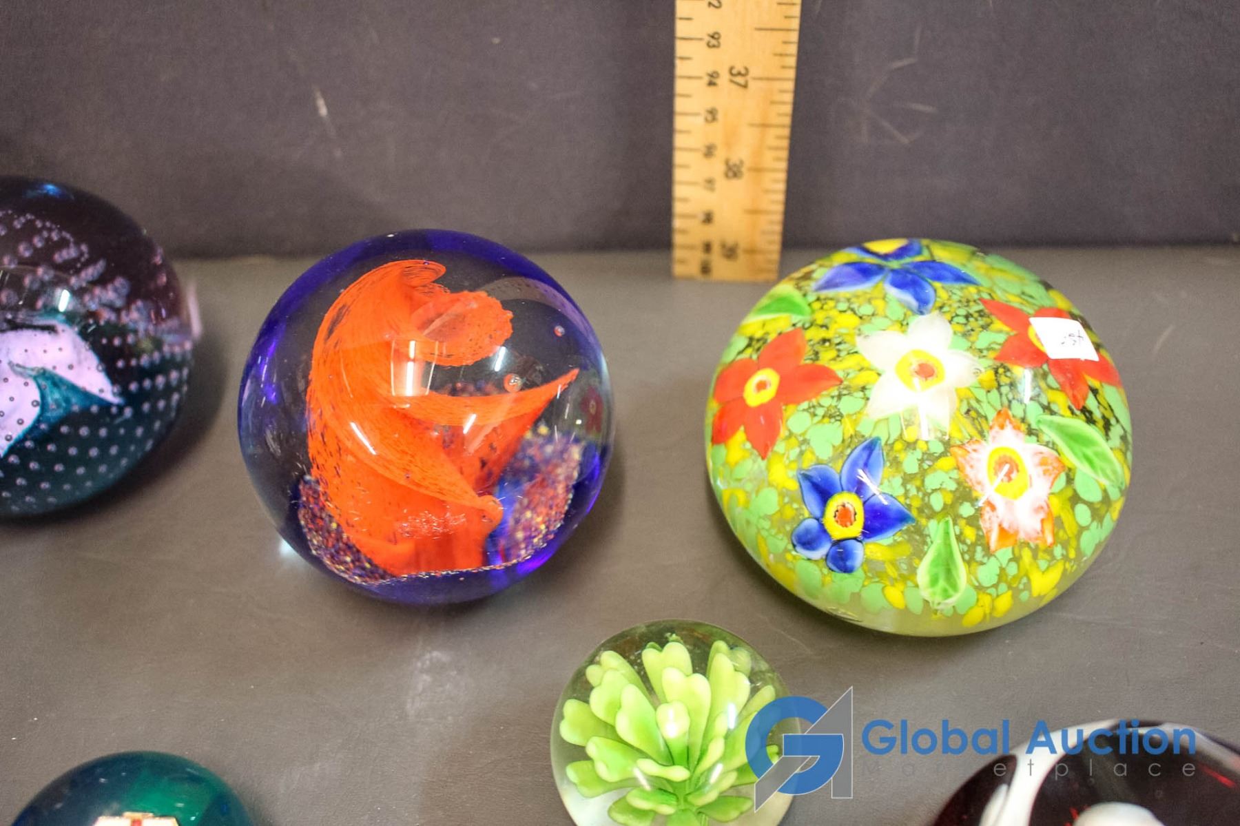 Beautiful Glass Spherical Paperweights