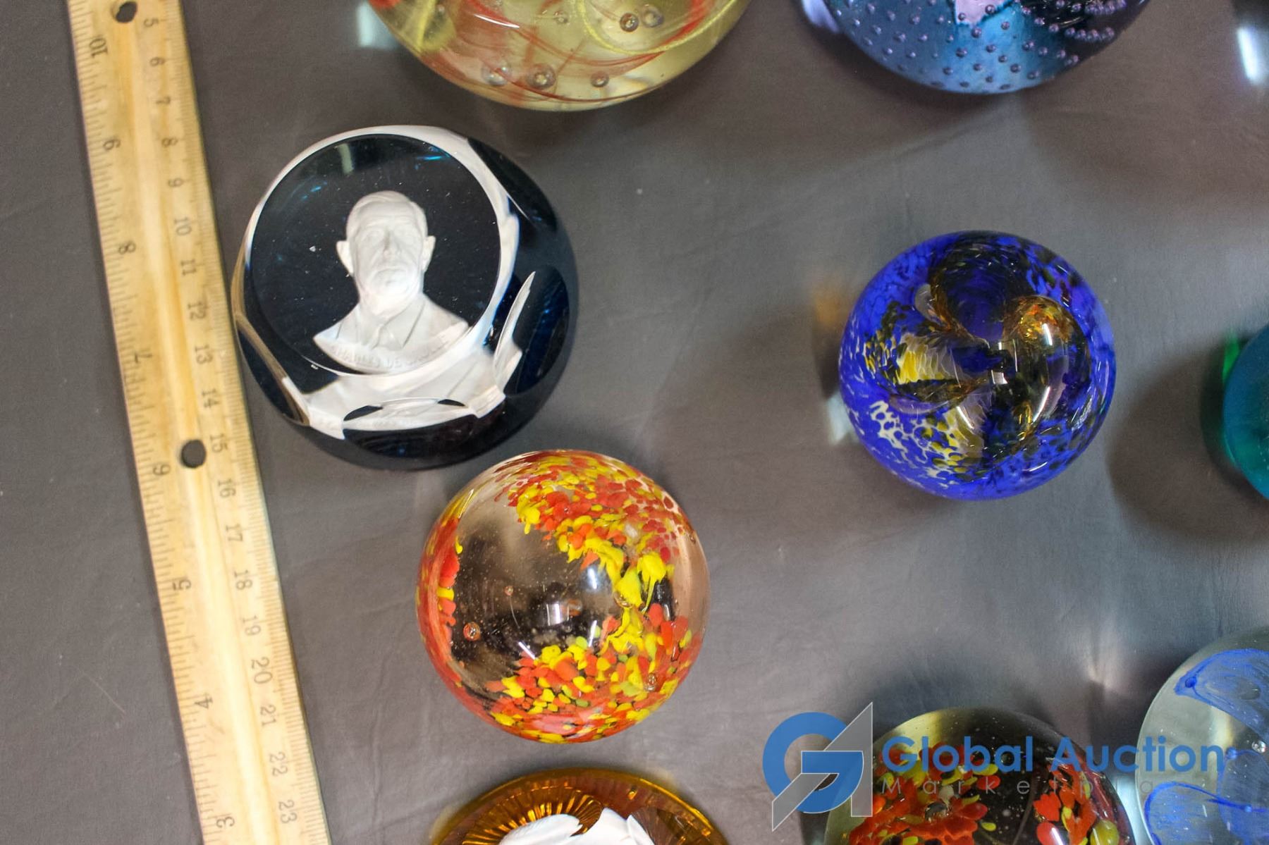 Beautiful Glass Spherical Paperweights