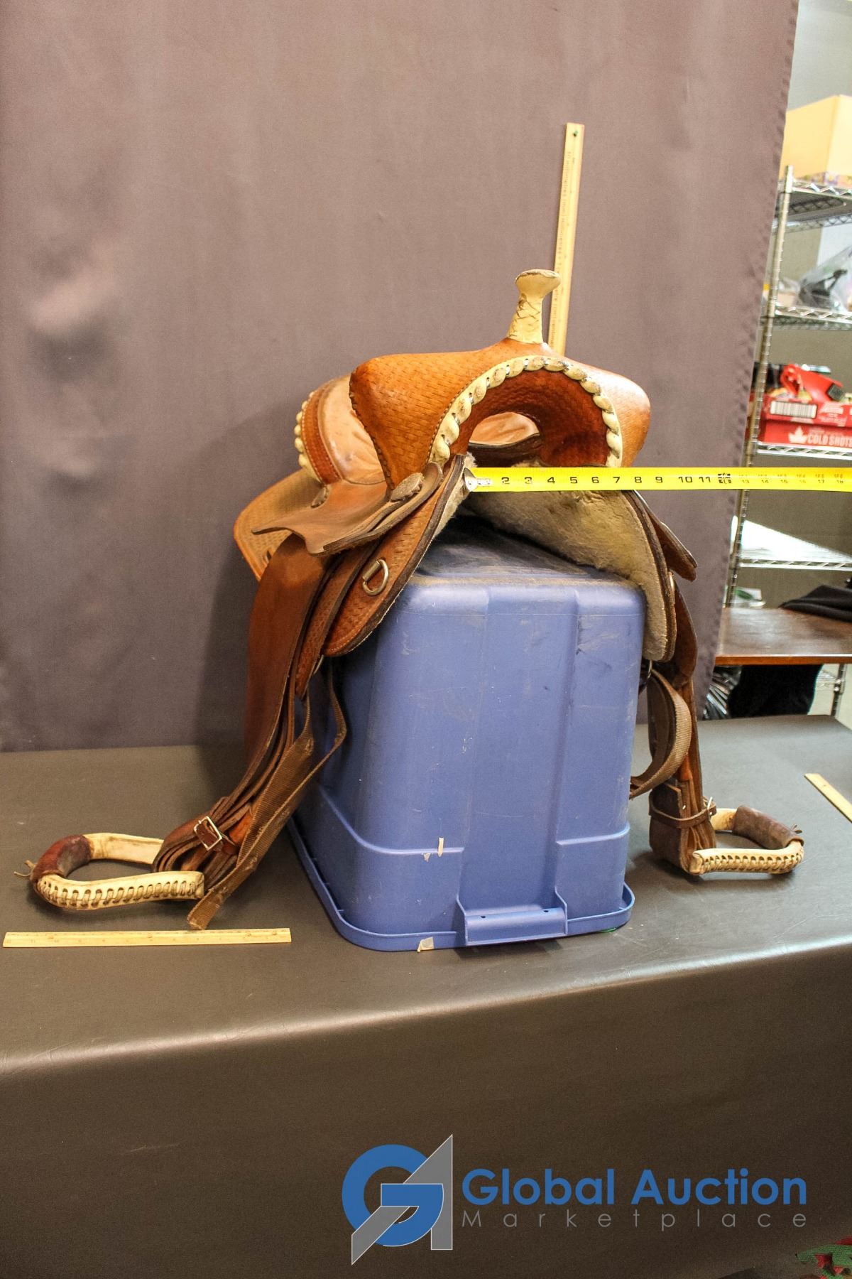 Western Barrel Saddle (Measurements in Pictures)