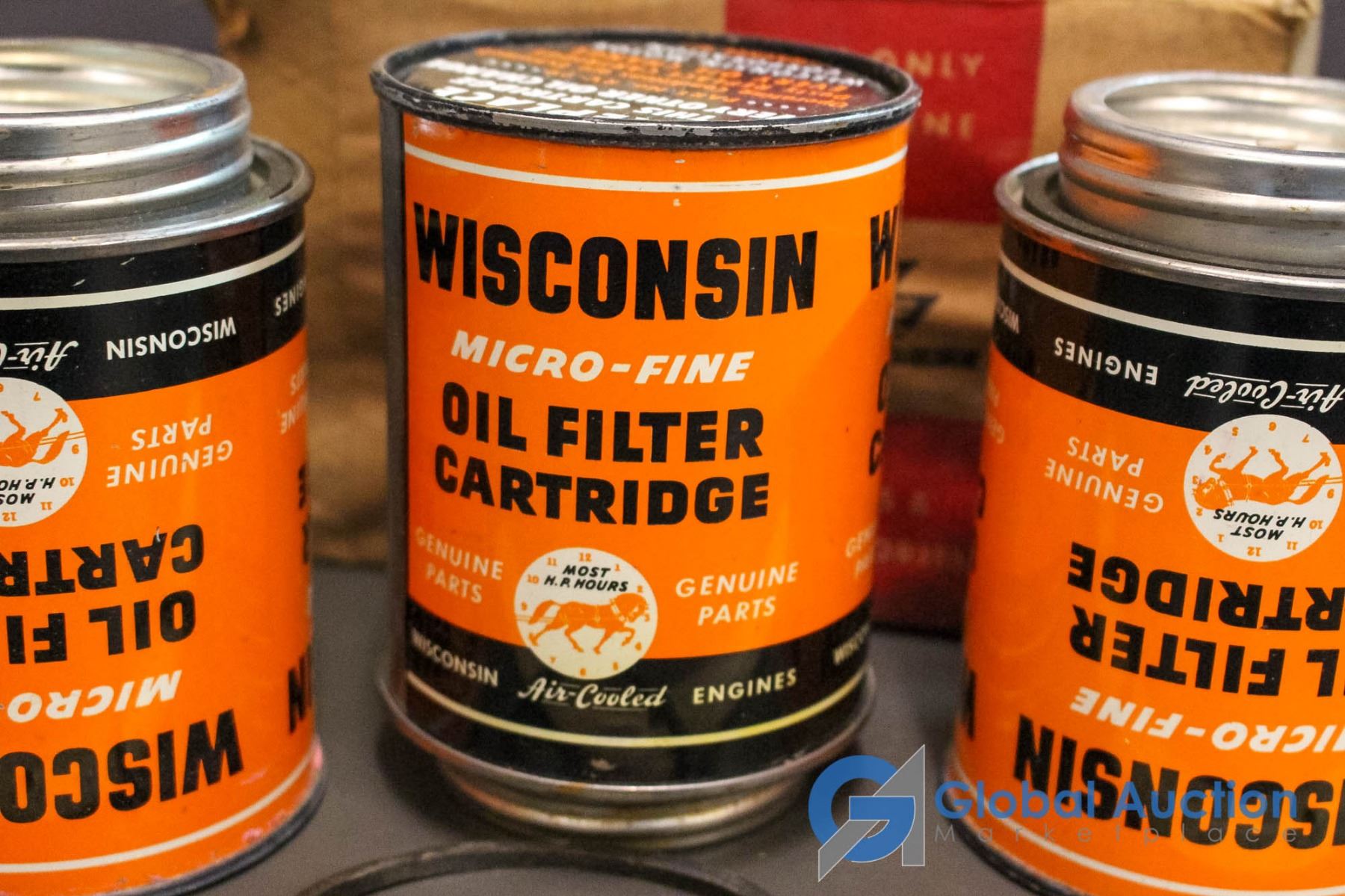 Box of 3 Wisconsin Micro-Fine Oil Filter Cartridge for Air-Cooled Engines