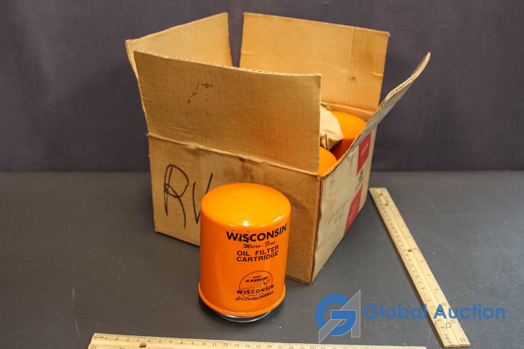 Box of 4 Wisconsin Micro-Fine Oil Filter Cartridge for Air-Cooled Engines