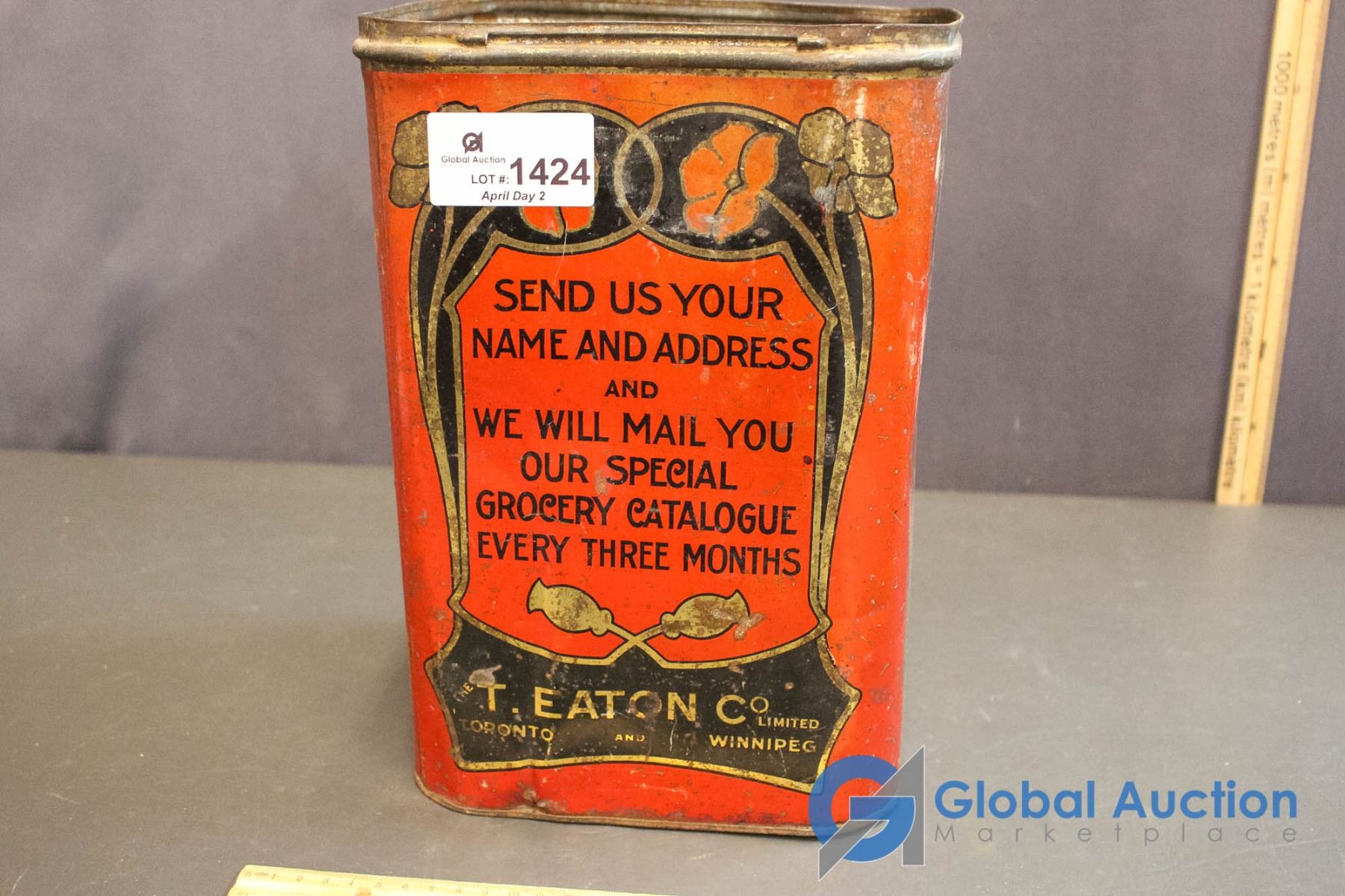 Eaton Co. Tea/Grocery Tin