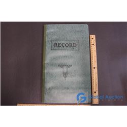 Vintage Record Keeping Book