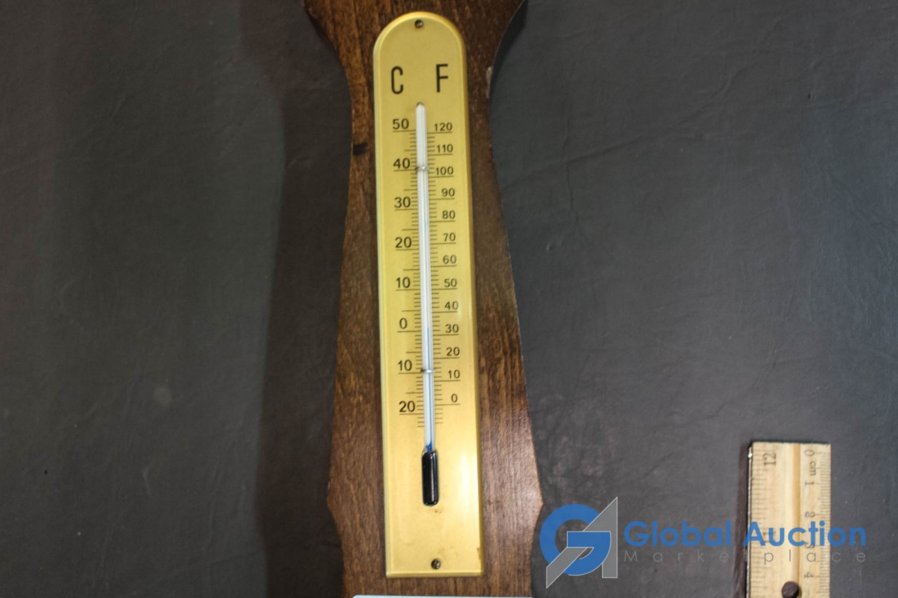Vintage Wooden Thermometer