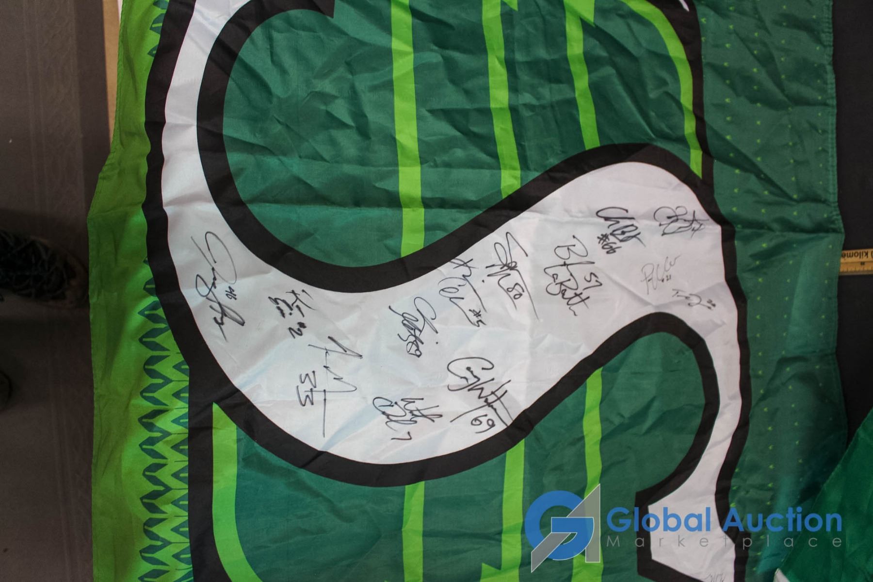 (4) Rough Rider Flags - One Signed