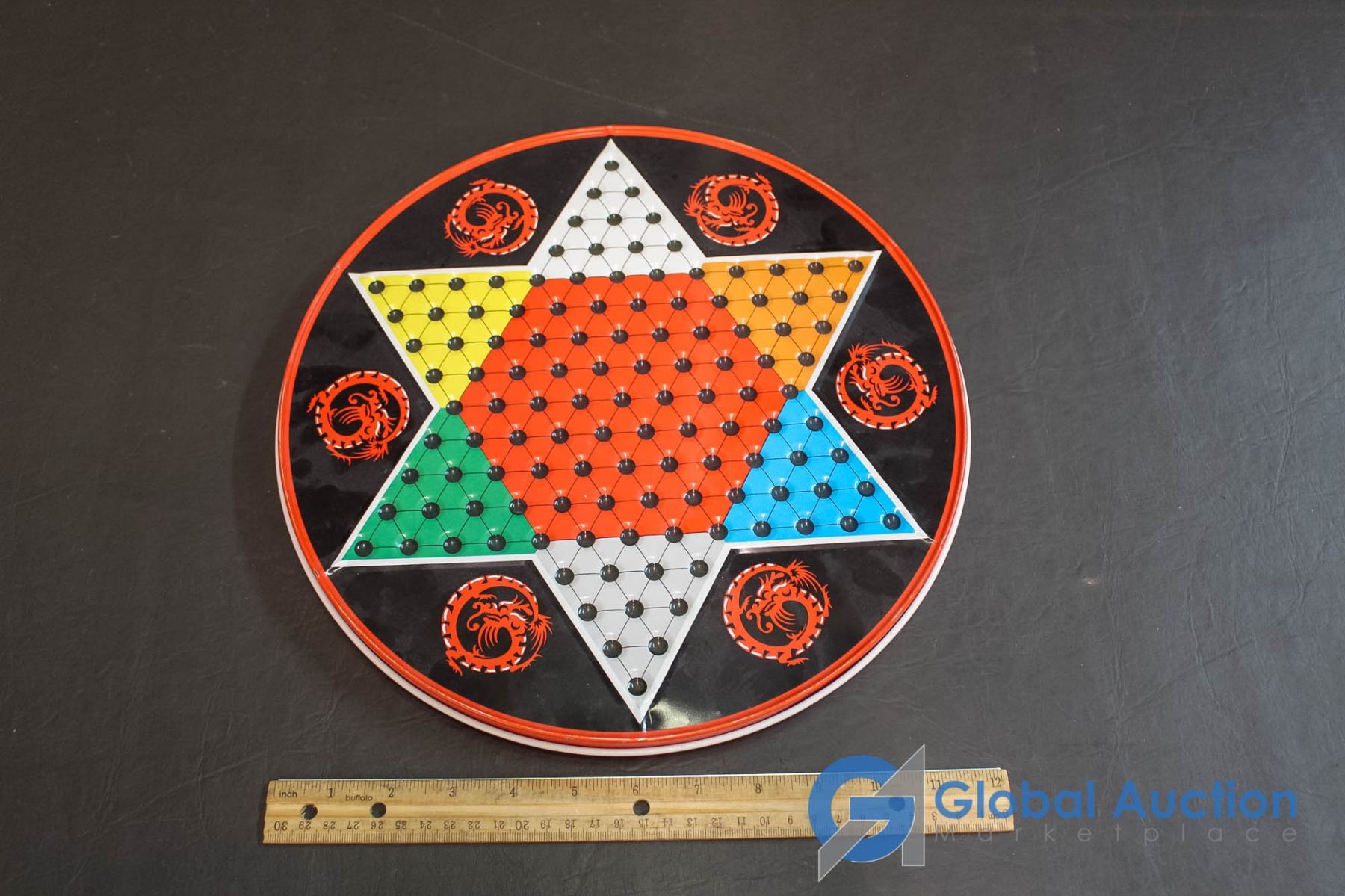 Game Boards - "Chinese Checkers with Wooden Checkers & Regular Checkers ...