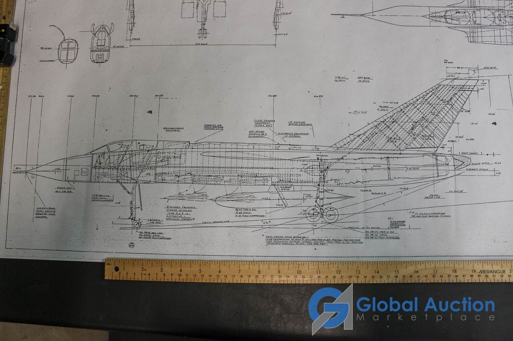 AVRO Arrow CF-105 Plane Blue Print