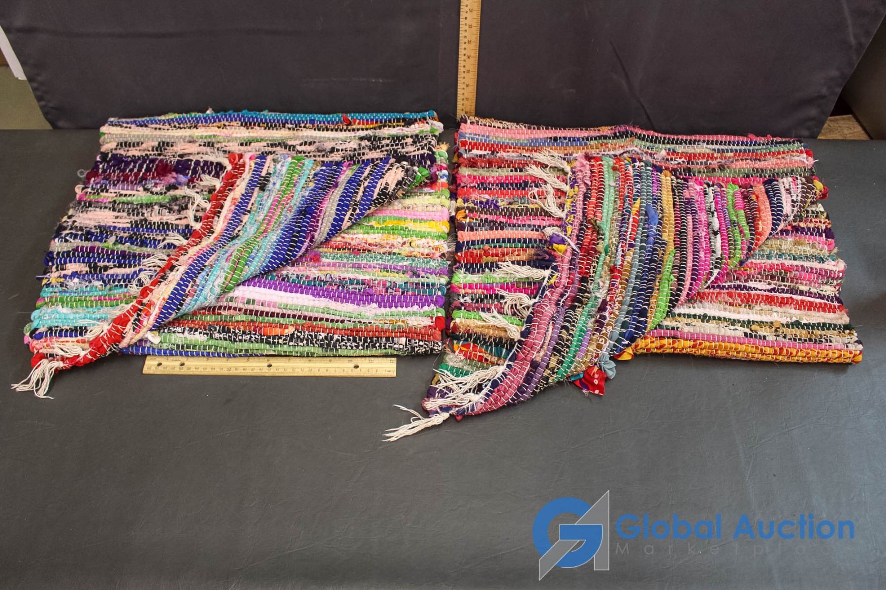 (2) Upcycled Rugs