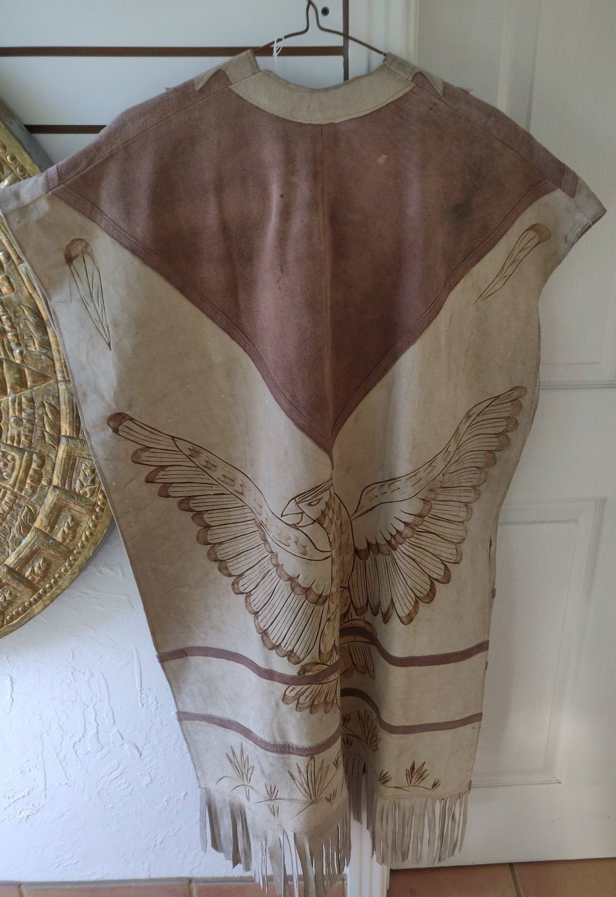 Leather Mexican Poncho