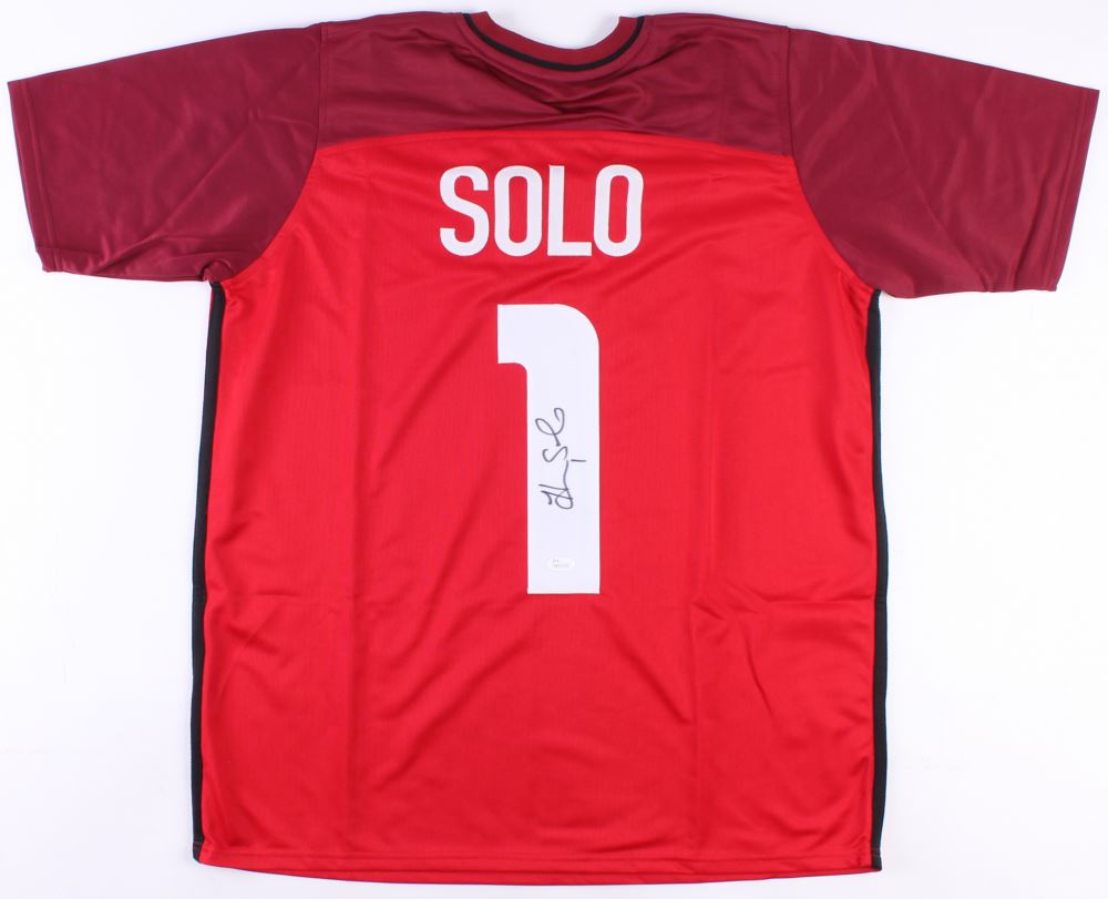 Hope Solo Signed Team USA Soccer Jersey (JSA Hologram)