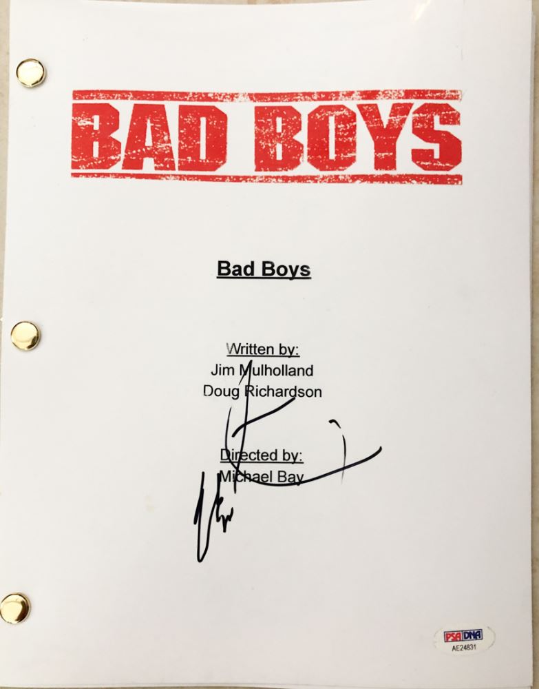 Martin Lawrence Signed "Bad Boys" Movie Full Script (PSA COA)