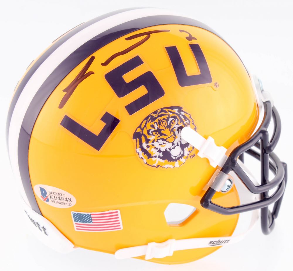 Tyrann Mathieu Signed LSU Tigers Mini Helmet (Beckett COA)