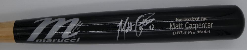 Matt Carpenter Signed Game Model Marucci Baseball Bat (MLB)