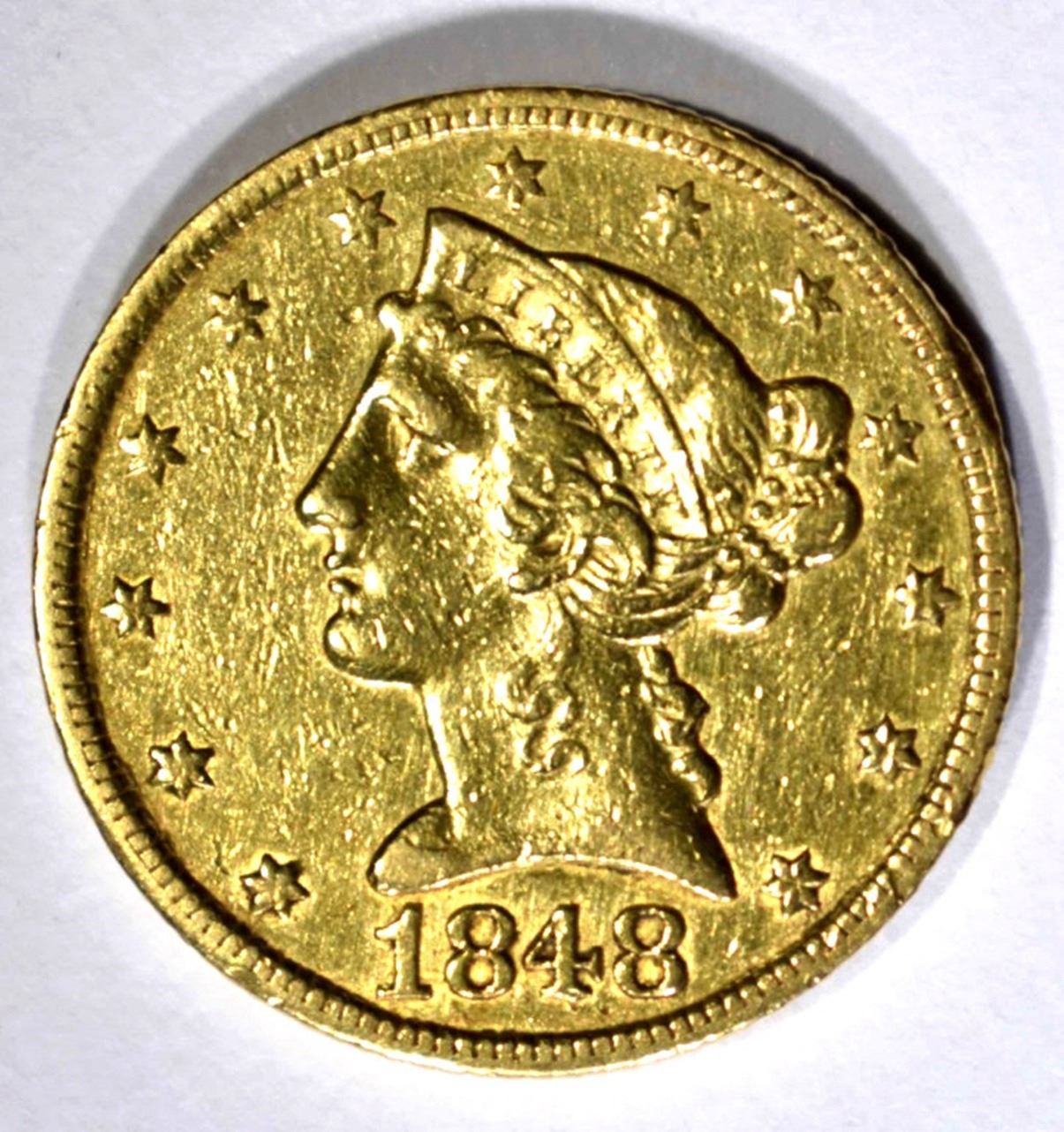 1848-C $5 GOLD LIBERTY