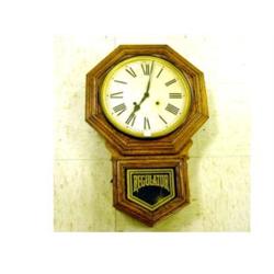 Ingraham regulator oak wall clock