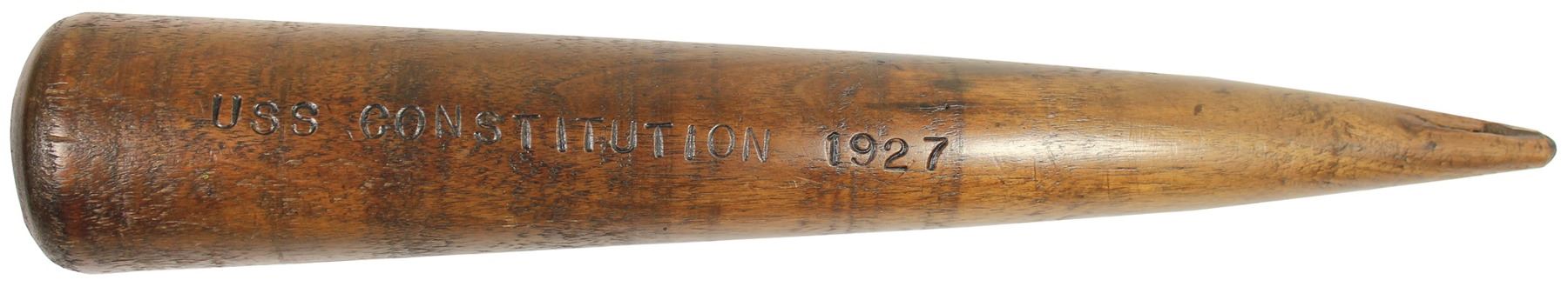 Original Wooden Fid From The USS Constitution Marked With Restoration original-wooden-fid-from-the-uss-constitution-marked-with-restoration