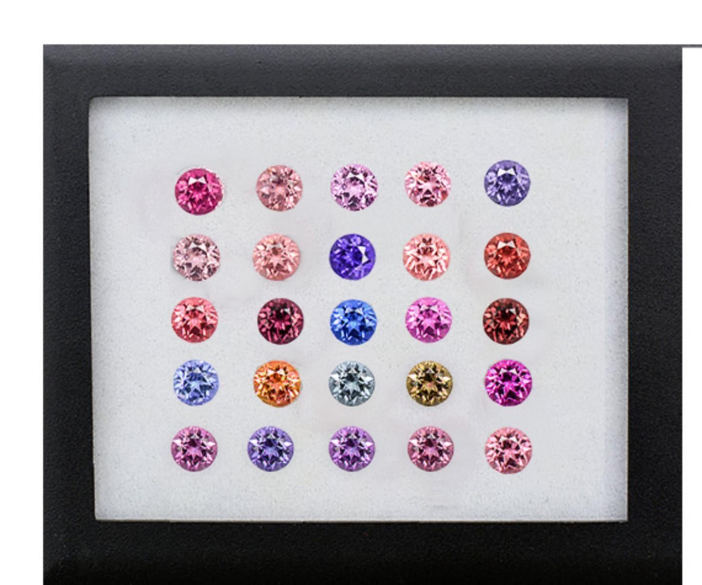 Natural Multi Color Burma Spinel 2.30 MM - FL