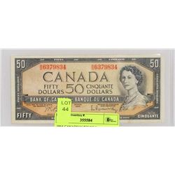 1954 CANADIAN $50 BILL.