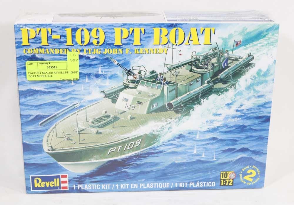 FACTORY SEALED REVELL PT-109 PT BOAT MODEL KIT.