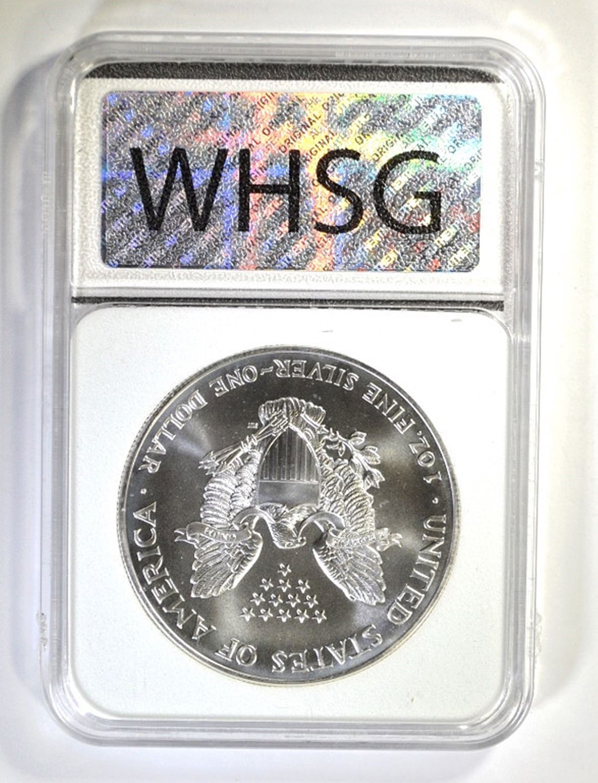 1999 AMERICAN SILVER EAGLE, WHSG PERFECT GEM BU