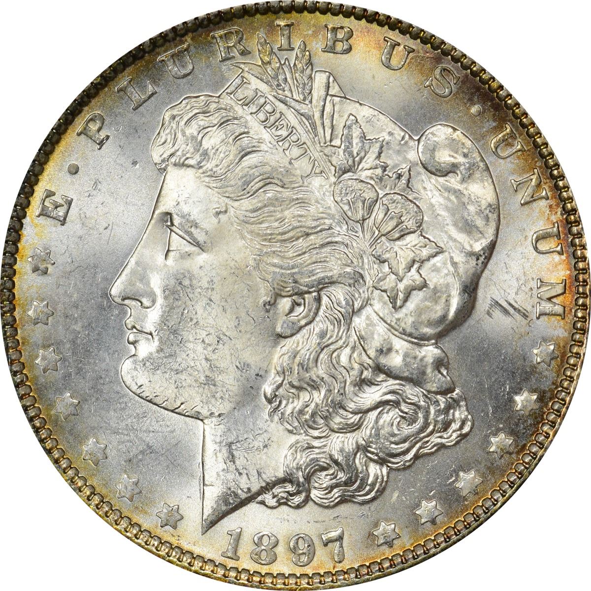 1897 VAM-1. Normal Dies. Rarity-2. MS-64 PCGS.