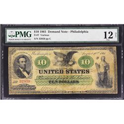 Fr. 7. 1861 Demand Note. PMG Fine 12 Net.