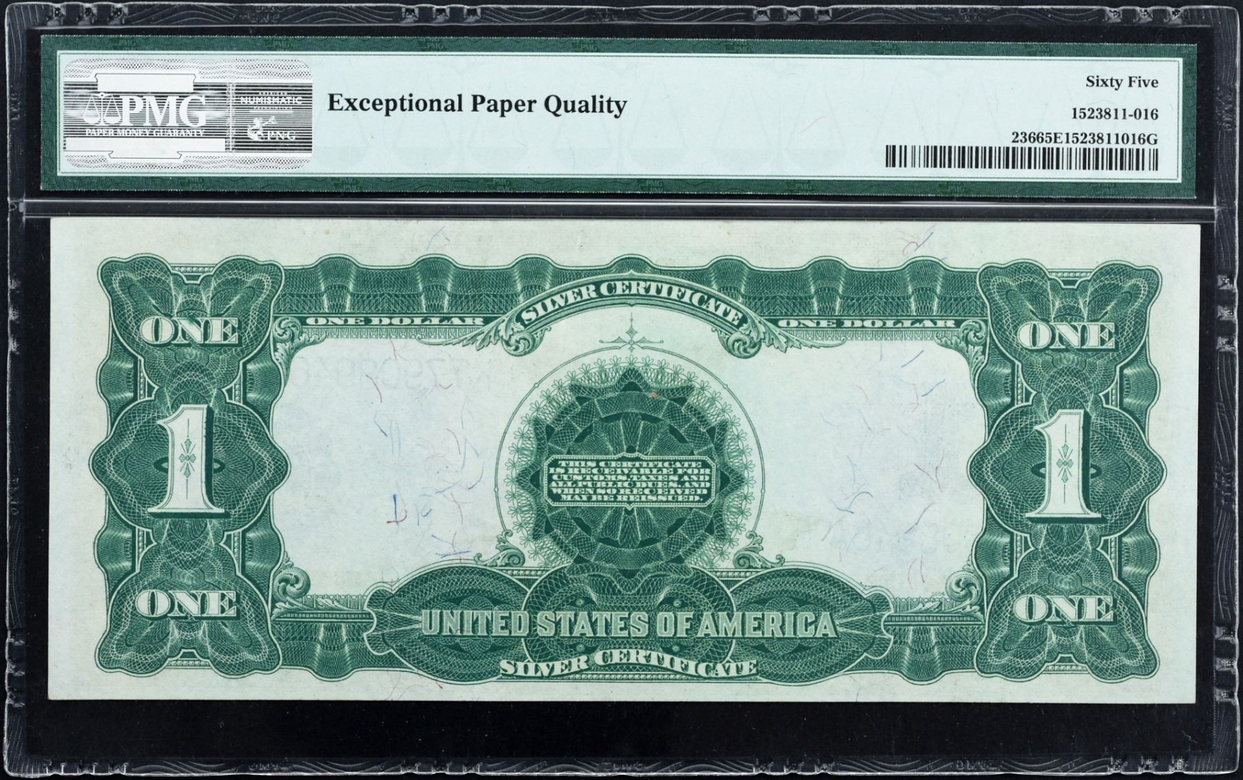 Fr. 236. 1899 $1 Silver Certificate. PMG Gem Uncirculated 65 EPQ.