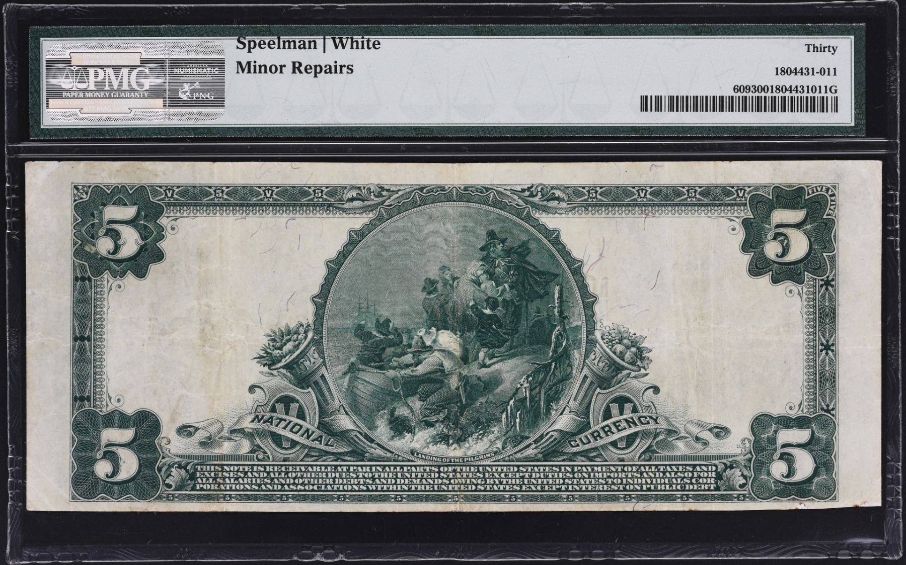 Lot of (4) Texas National Banknotes. PMG Graded.