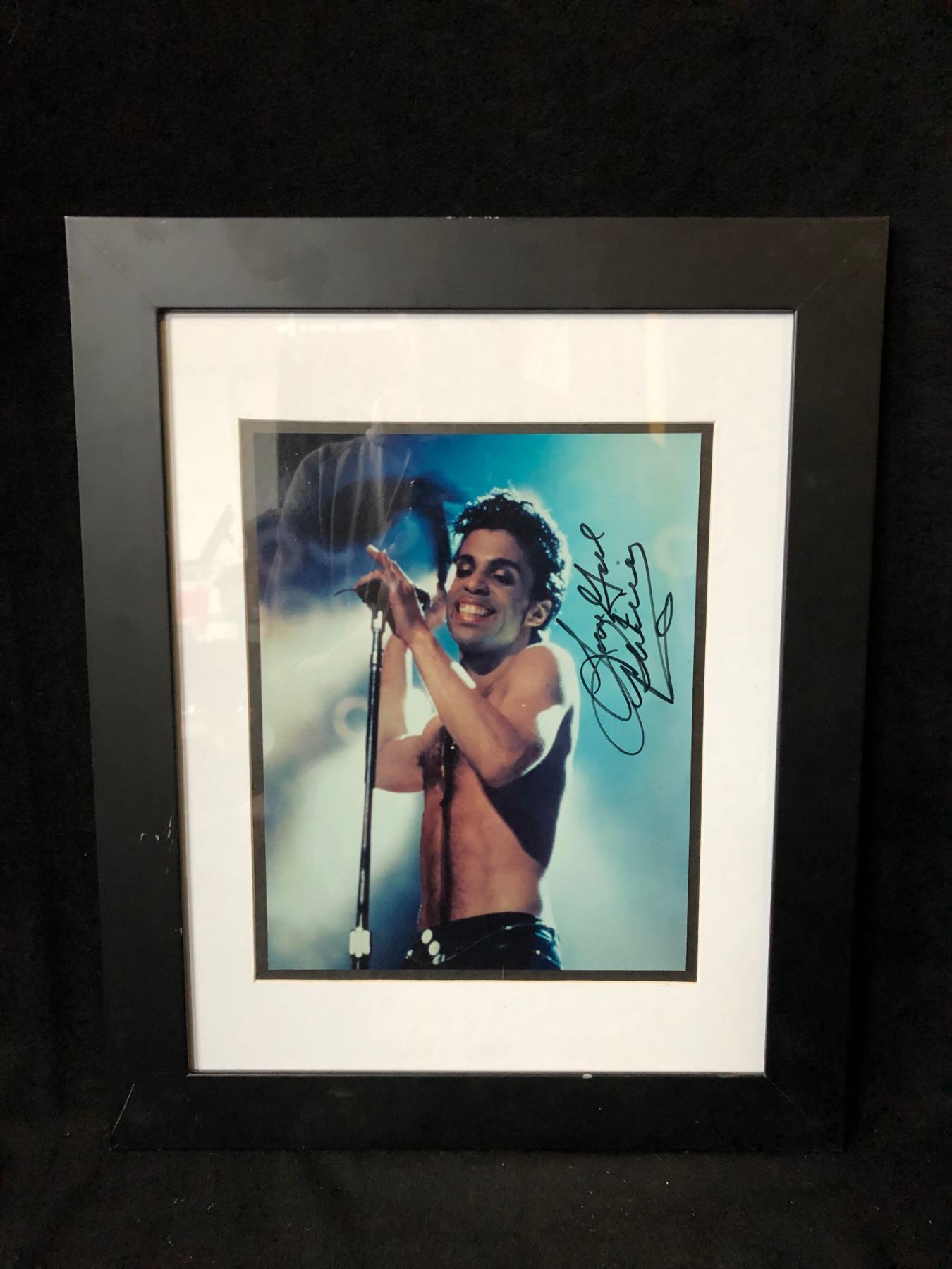 PRINCE SIGNED 8" X 10" FRAMED PHOTO W/ COA