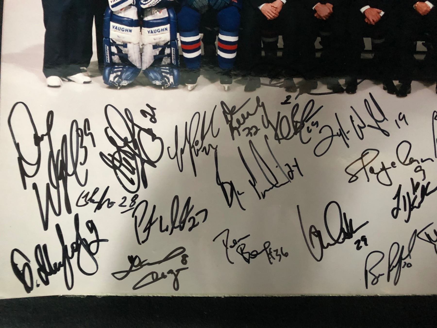 1995 EDMONTON OILERS TEAM SIGNED 16 X 20 PHOTO ( CLASSIC COA)