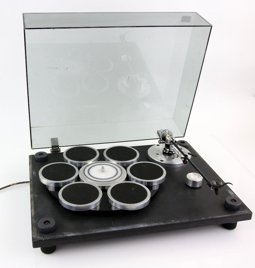 JBE - Series III speed-controlled direct drive turntable on slate plinth..