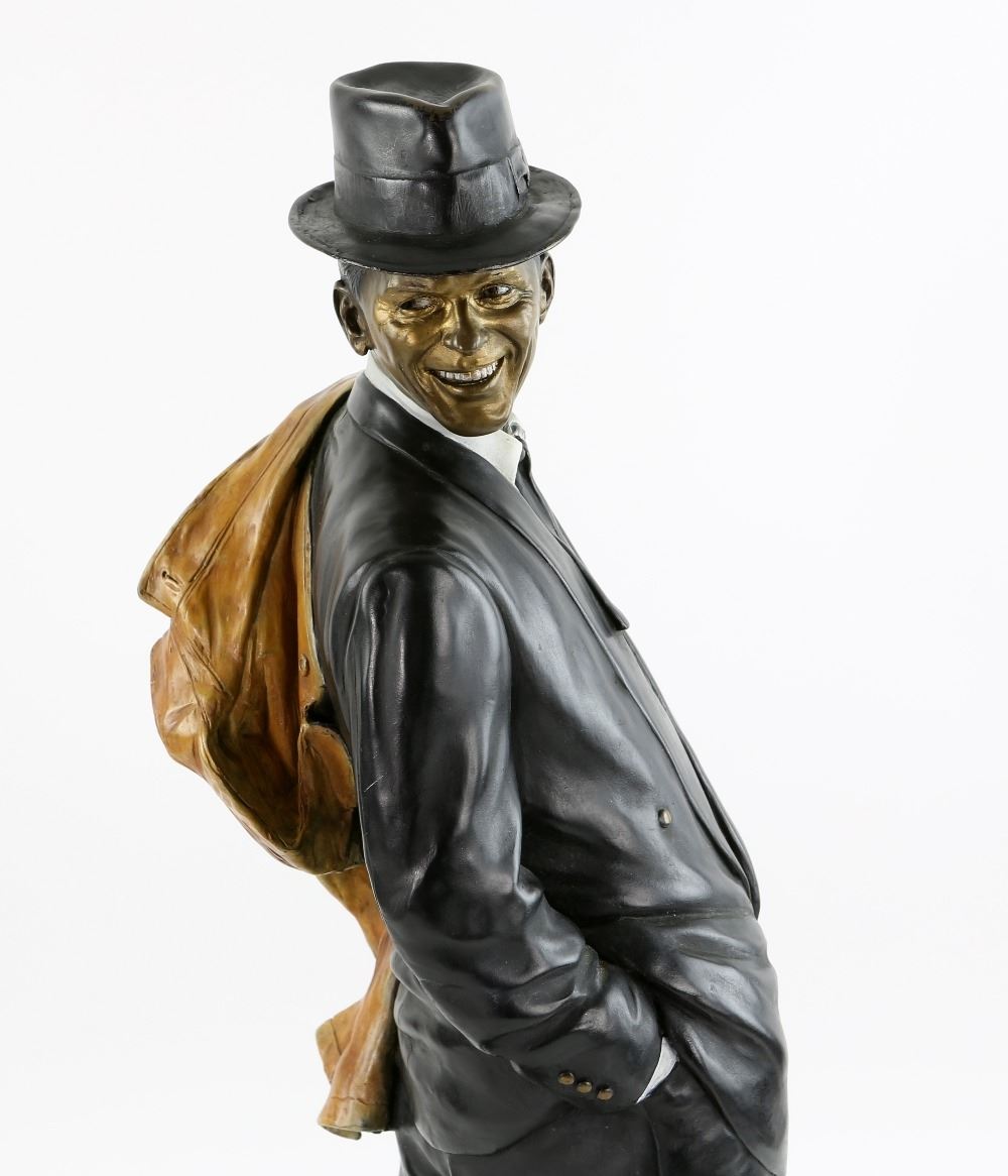 Frank Sinatra - Bronze sculpture of Frank Sinatra in a classic pose ...