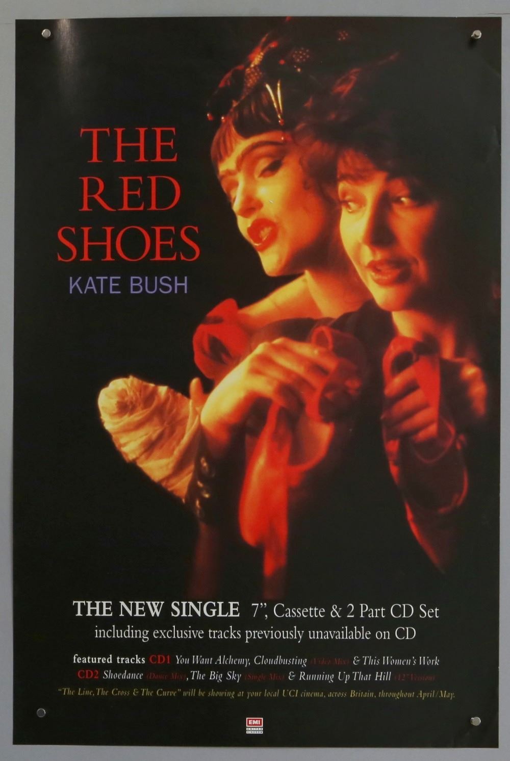 Kate Bush UK Tour poster from 1979 & Kate Bush Red Shoes promo poster ...