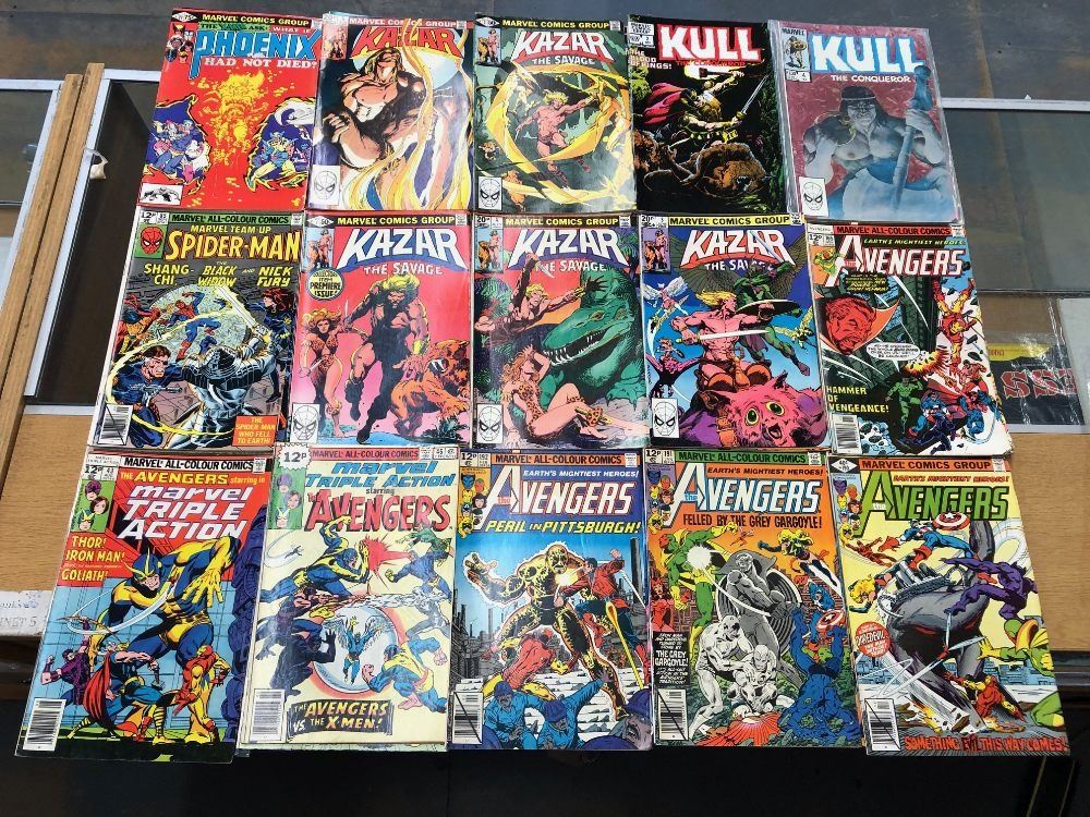 Approx 100 Marvel comics from the 1960's onwards including, Captain ...