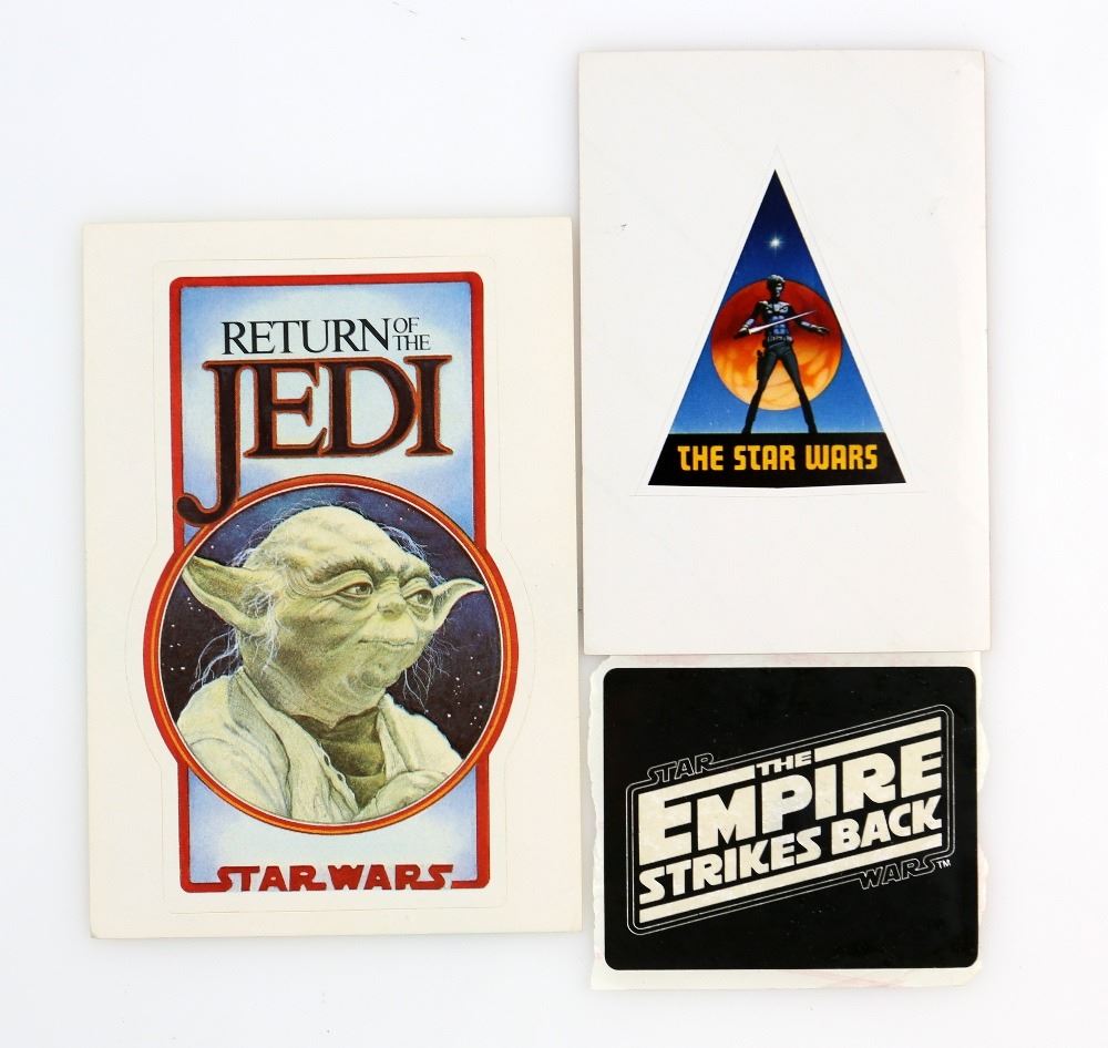 Star Wars (1977-83) Promotional stickers & ephemera including a rare ...