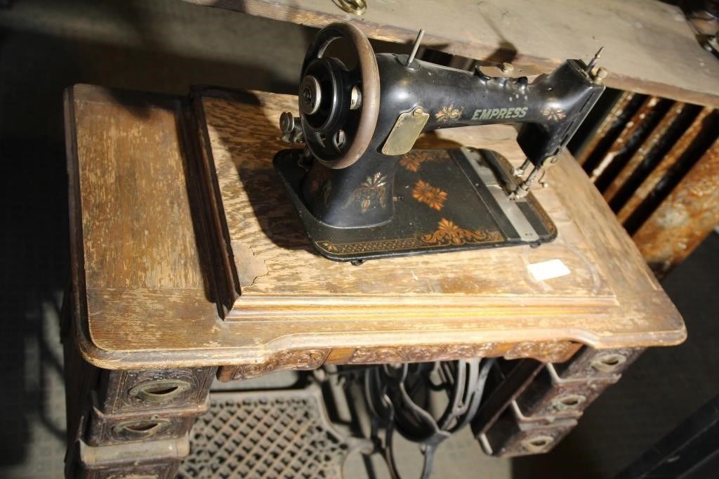Empress Treadle Sewing Cabinet