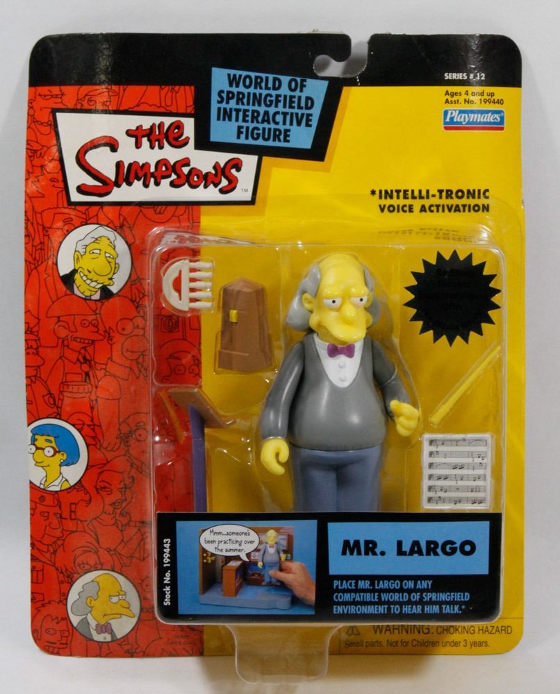 THE SIMPSONS MR.LARGO INTELLI-TRONIC FIGURE BY