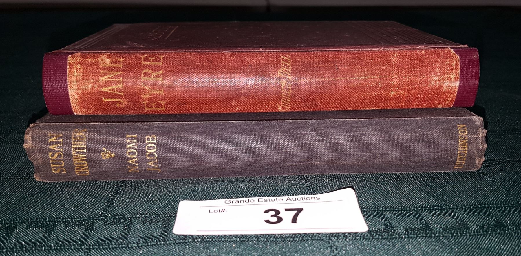 1893 JANE EYRE NOVEL &1940'S SUSAN CROWTHER BY NAOMI JACOB NOVEL