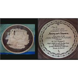 Incolay Studio Plaque "Anthony and Cleopatra" Plate number 00050. No box