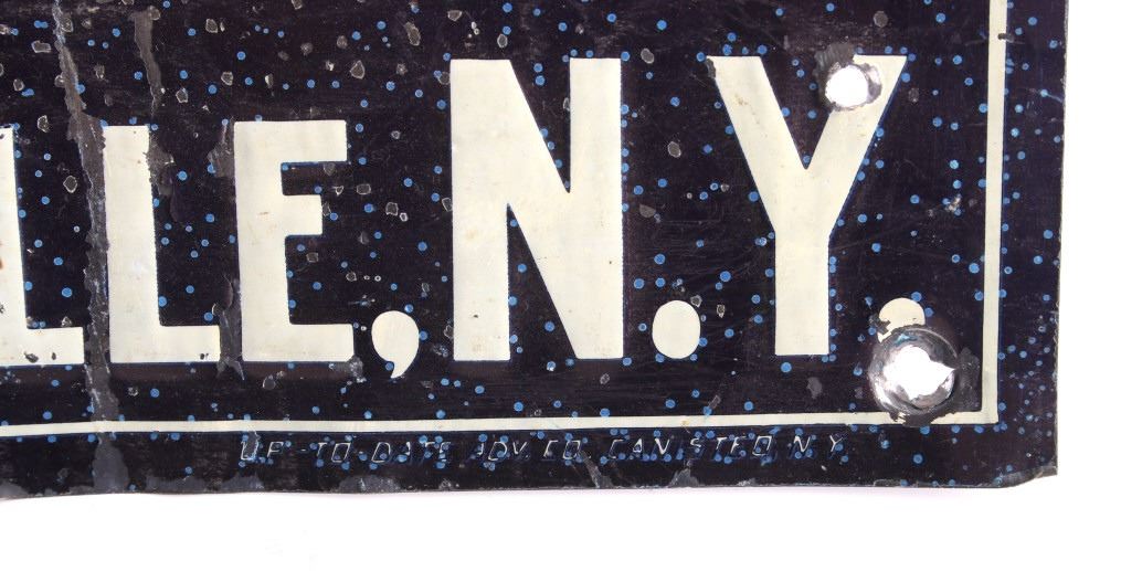 Early 1900's Undertaker Sign Dansville New York