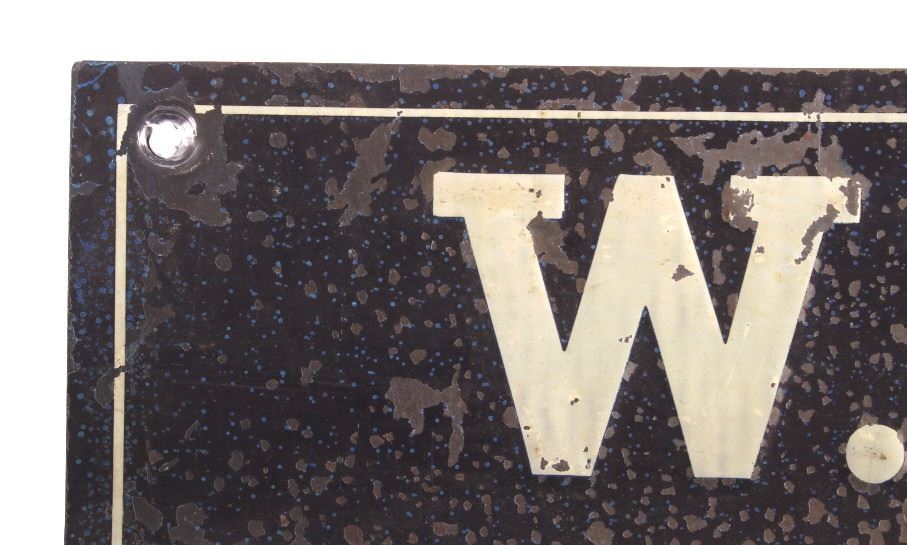 Early 1900's Undertaker Sign Dansville New York