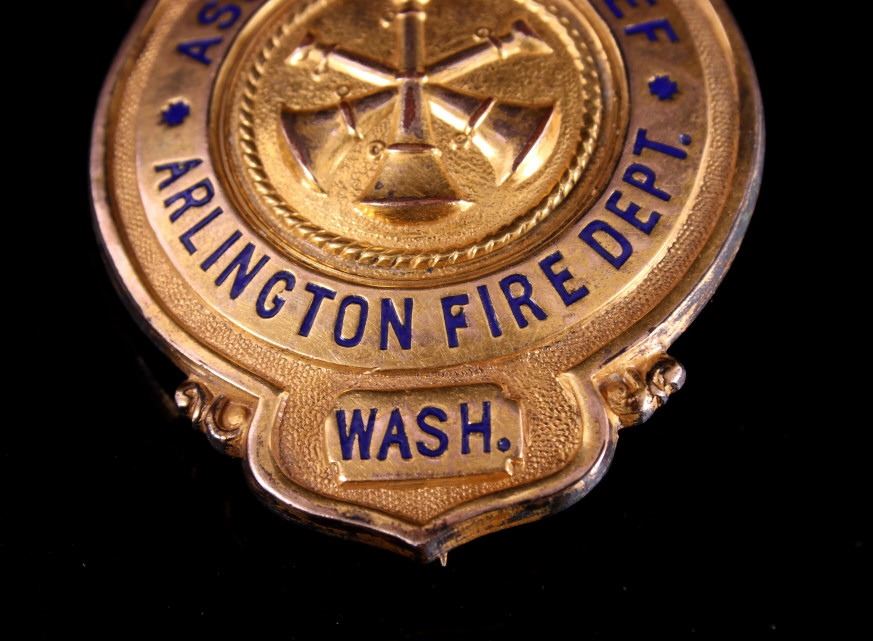 Arlington Fire Dept. Assistant Chiefs Badge Gold