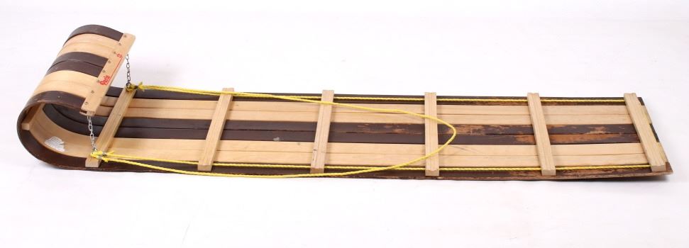 Vintage Bent Wood Paris Wooden Toboggan