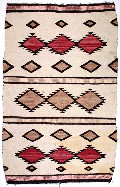 Navajo Native American Crystal Hand Woven Rug