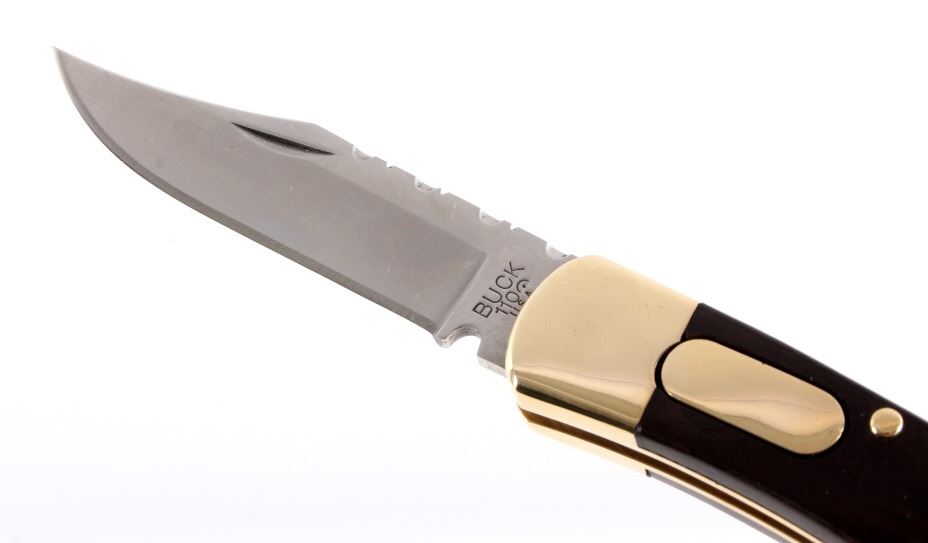 Buck 110 Custom Switchblade Knife w/ Scabbard