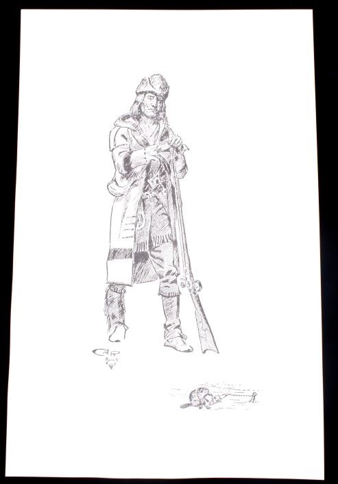 Collection of Charlie Russell Prints Sketches