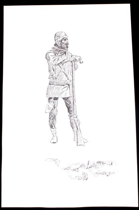 Collection of Charlie Russell Prints Sketches